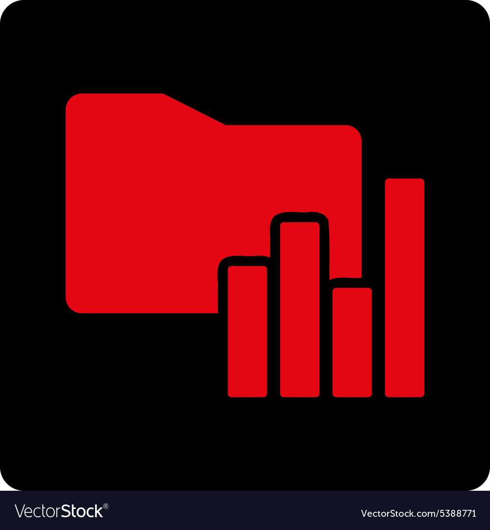 Charts folder icon Royalty Free Vector Image - VectorStock