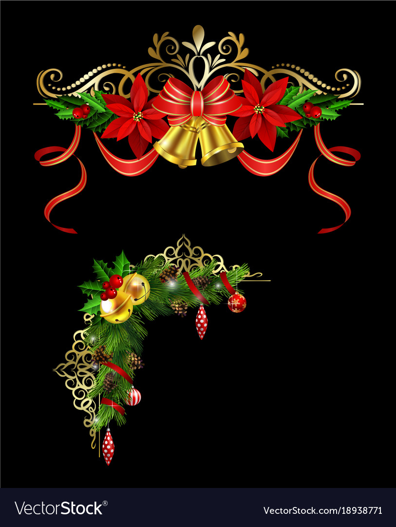 Christmas elements for your designs Royalty Free Vector