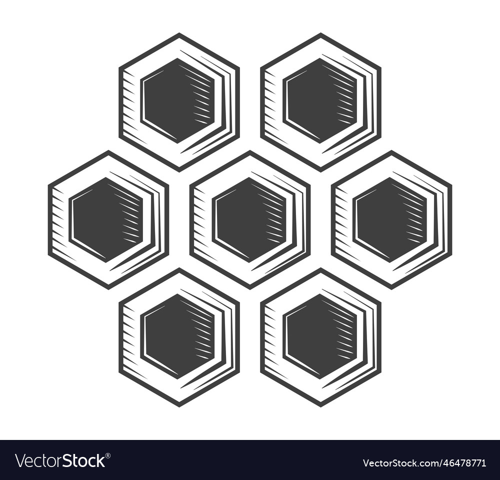 Hive icon isolated Royalty Free Vector Image - VectorStock