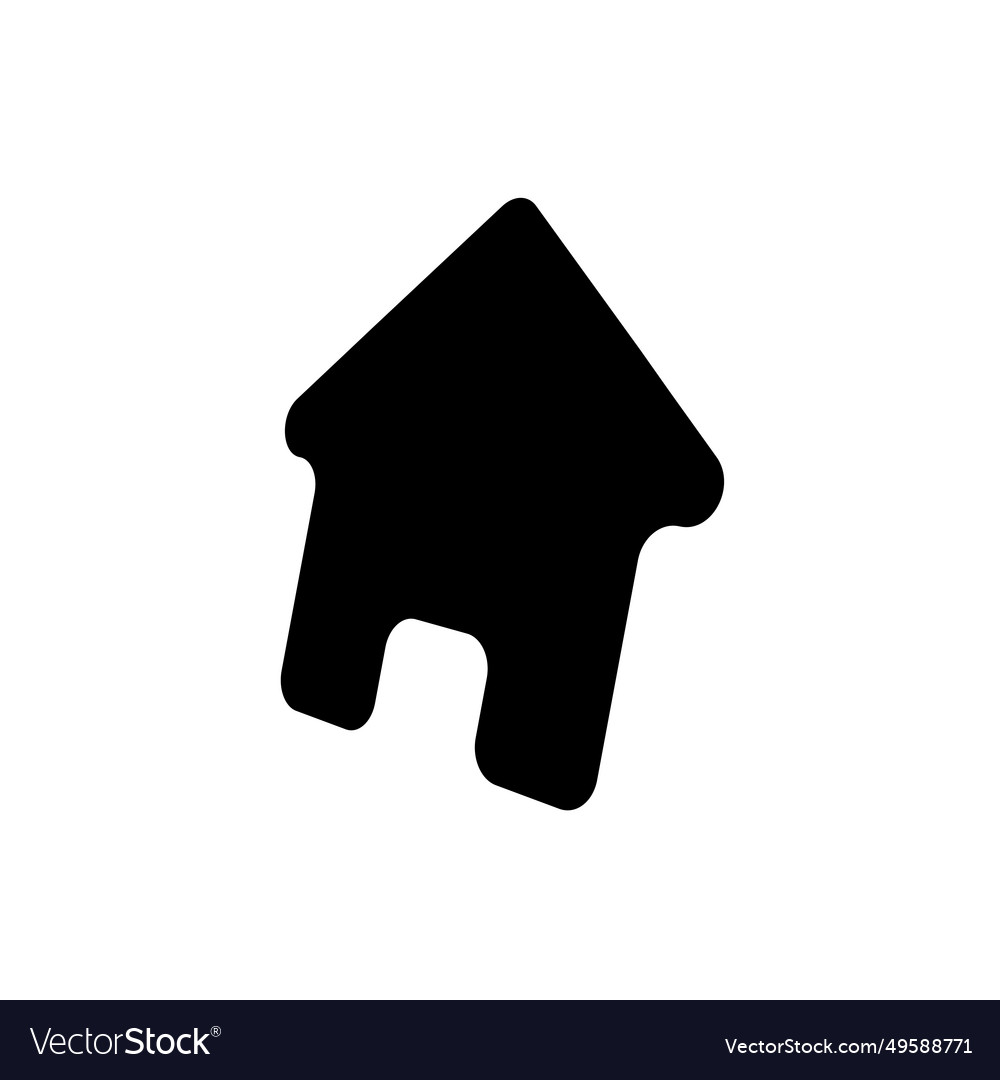 Home icon silhouette design template isolated Vector Image Home icon silhouette design template isolated Vector Image