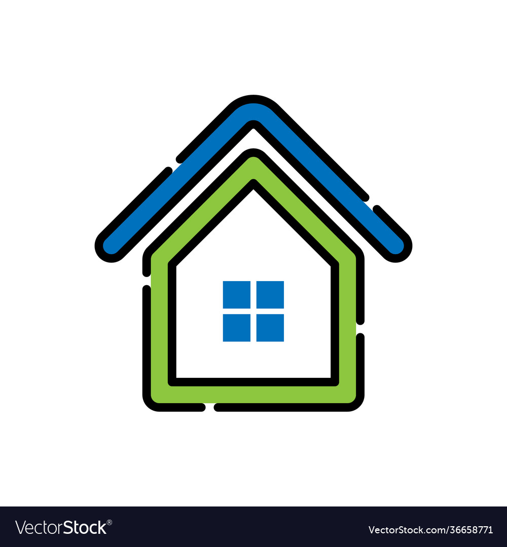 Home logo icon design house logo design concept Vector Image