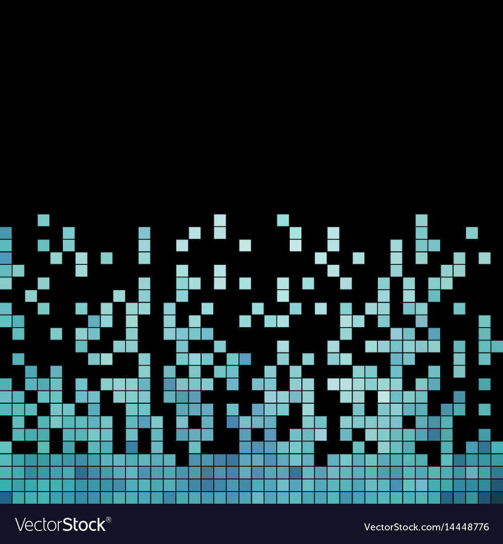 Abstract square pixel mosaic background Royalty Free Vector