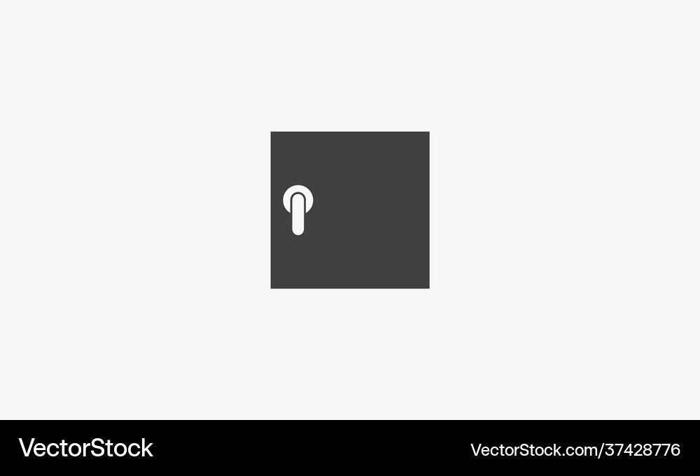 Bank vault icon isolated on white background Vector Image