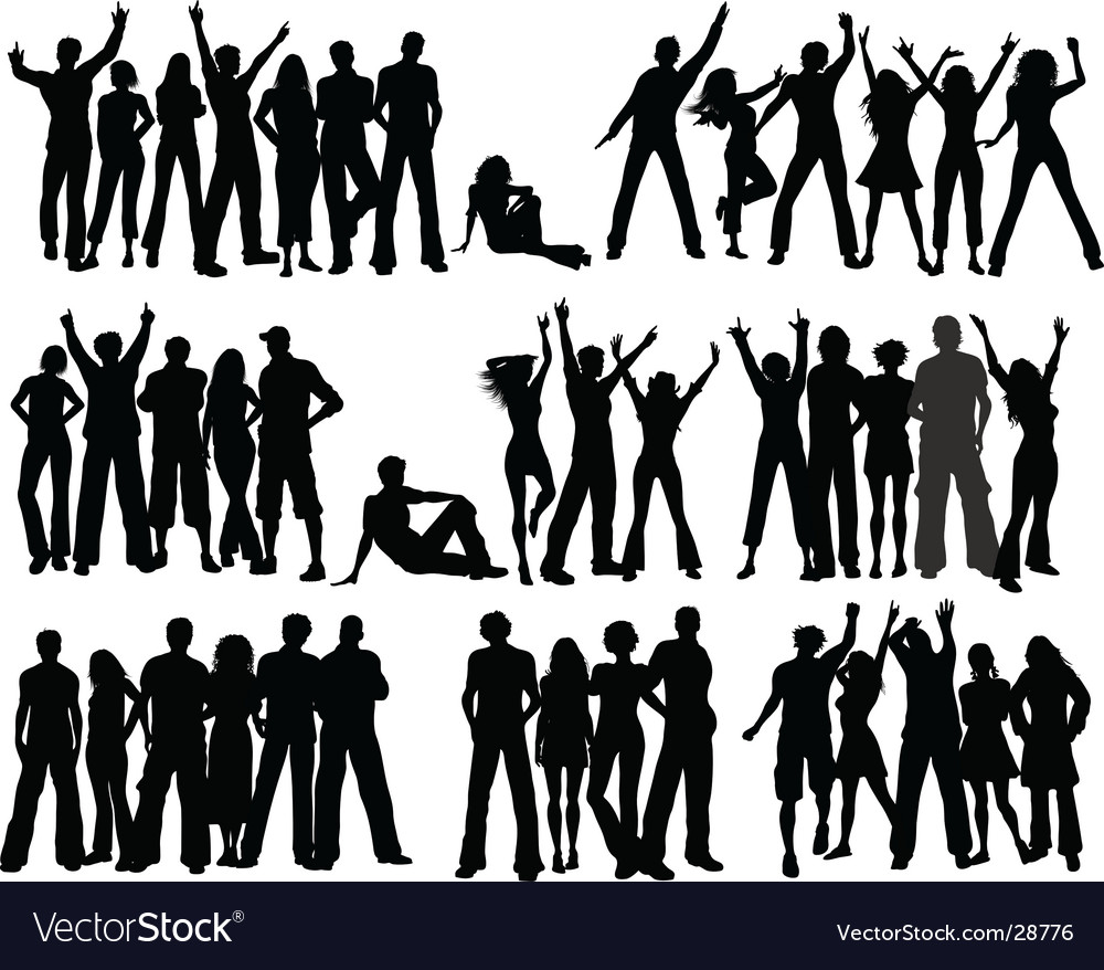 Crowds Royalty Free Vector Image - VectorStock