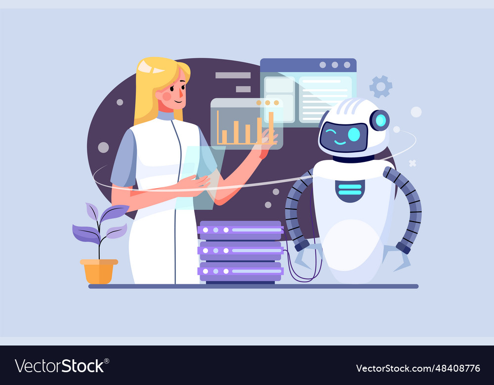 Deep learning concept Royalty Free Vector Image