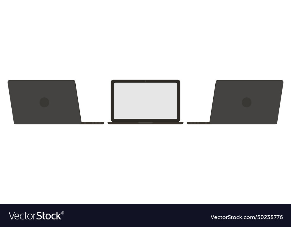 Laptop design isolated Royalty Free Vector Image