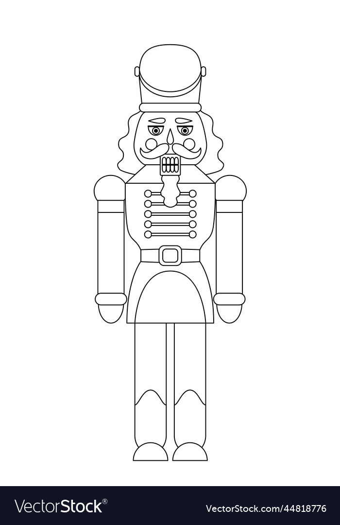 Nutcracker line icon Royalty Free Vector Image