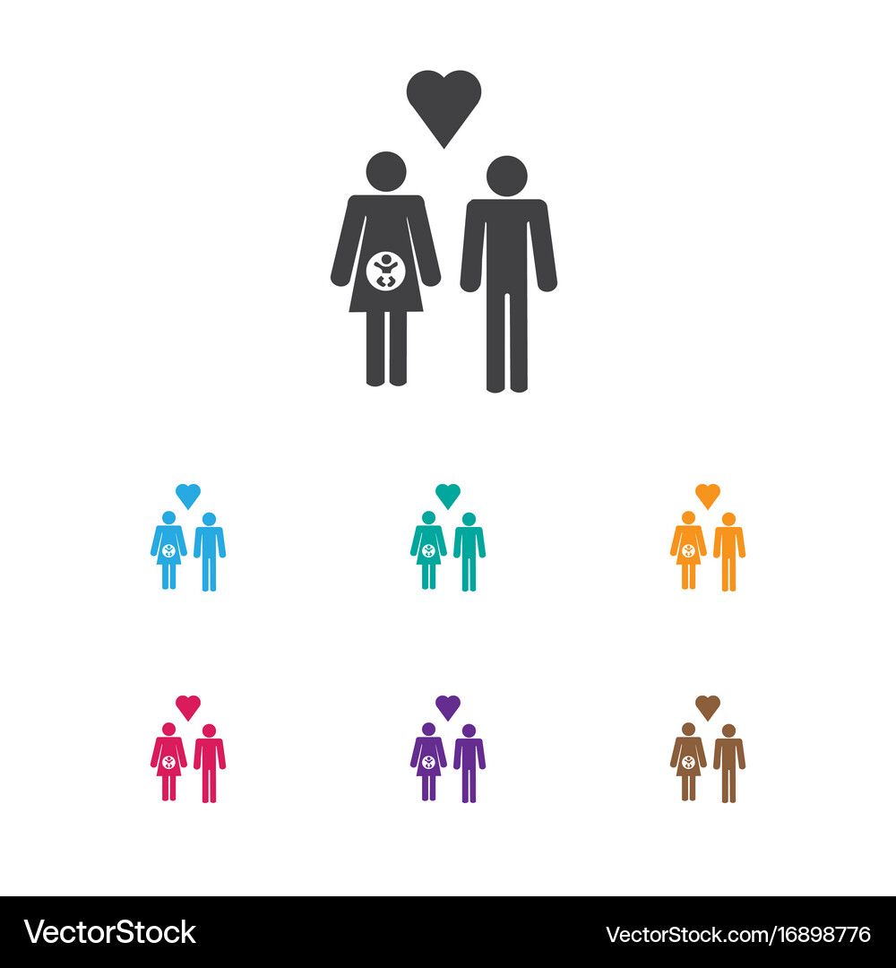 Of passion symbol on lineage Royalty Free Vector Image