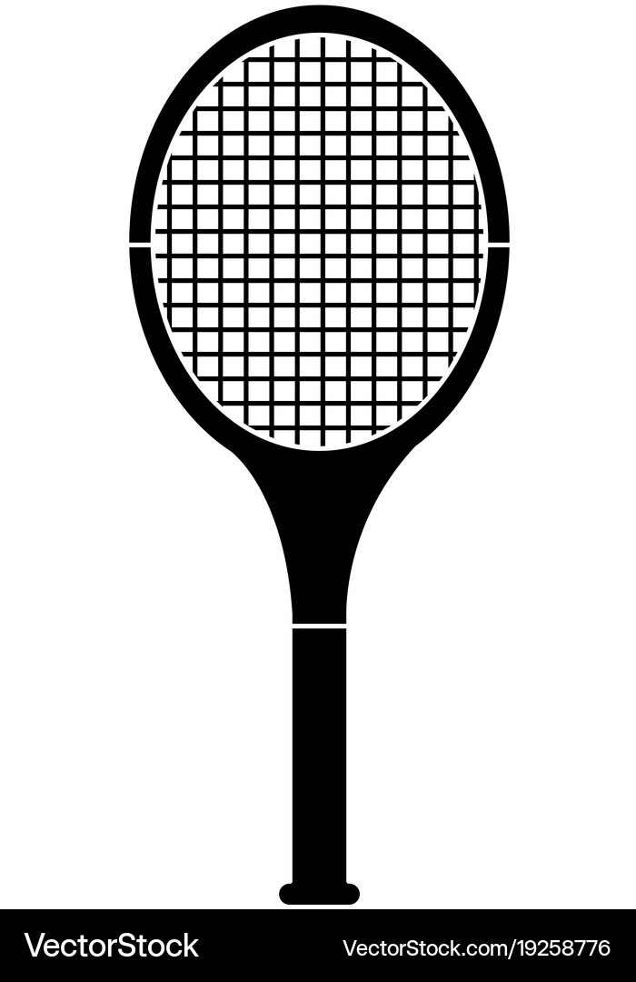 Racket sport tennis equipment object Royalty Free Vector
