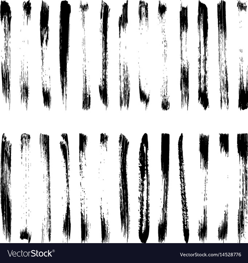 Set of black ink stains Royalty Free Vector Image