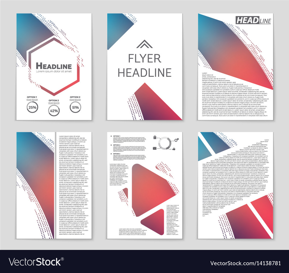 Abstract layout background set for art Royalty Free Vector