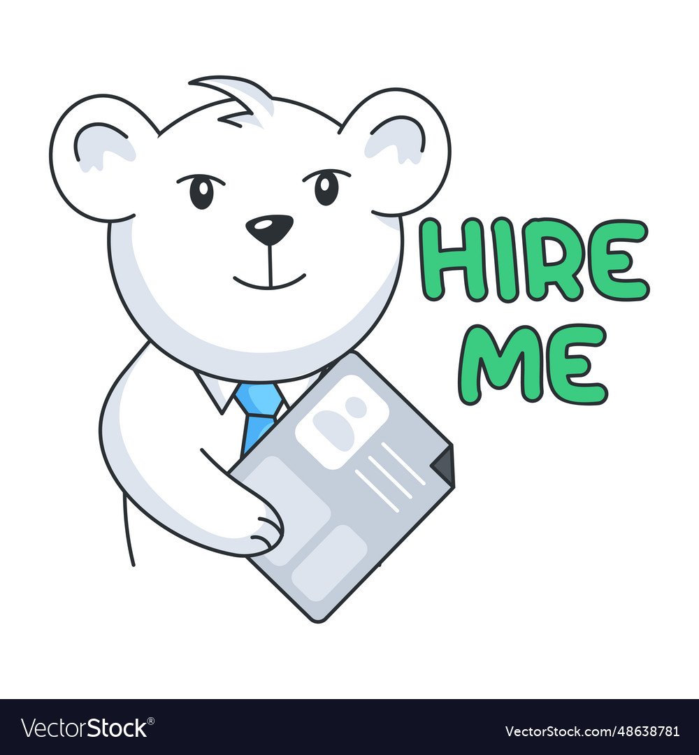 Hire me Royalty Free Vector Image - VectorStock