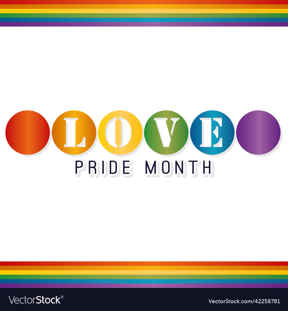 Isolated love lgbt pride Royalty Free Vector Image