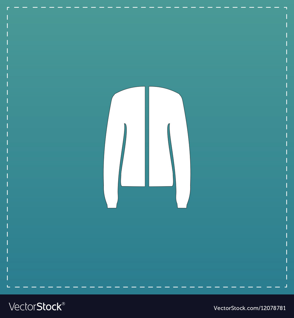 Jacket flat icon Royalty Free Vector Image - VectorStock