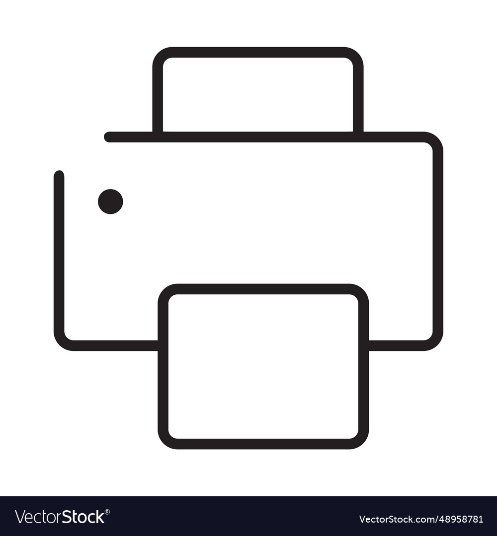 Print printer icon Royalty Free Vector Image - VectorStock