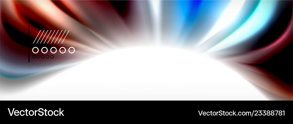 Smooth liquid blur wave background color flow Vector Image