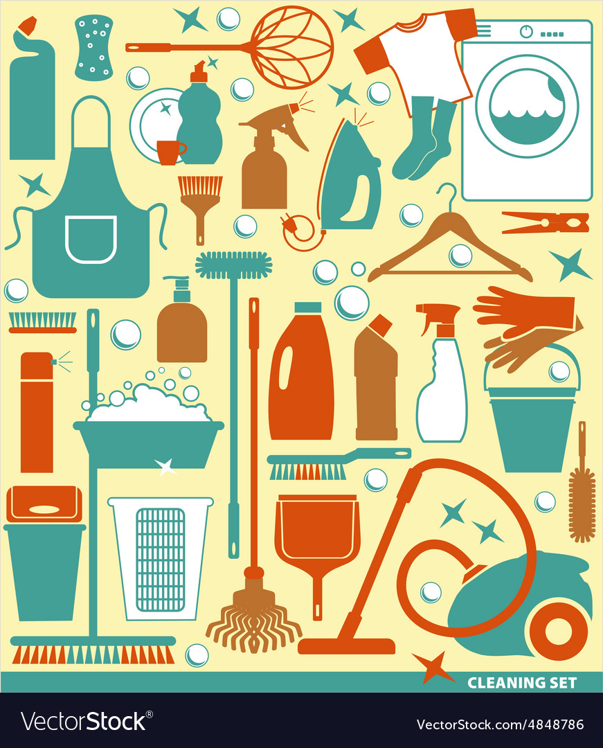 Cleaning background Royalty Free Vector Image - VectorStock