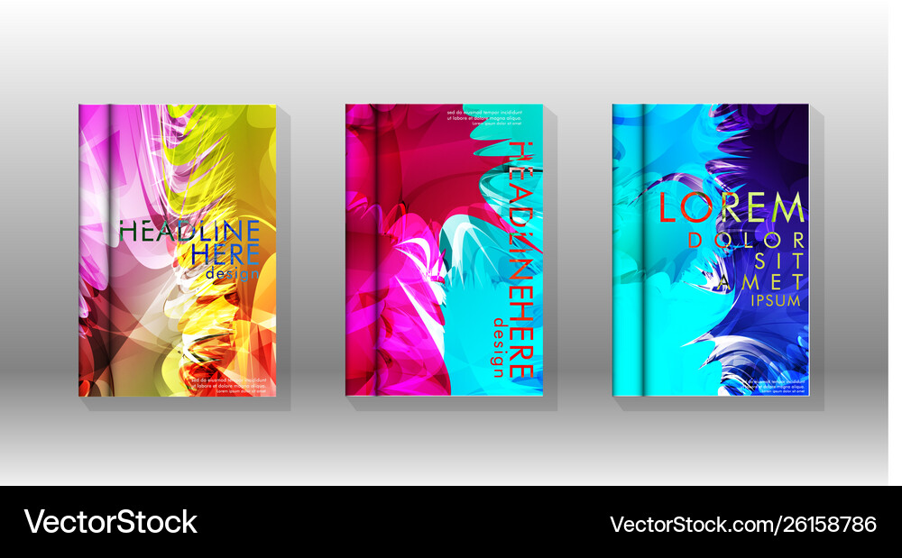 Design background cover with colorful abstract Vector Image