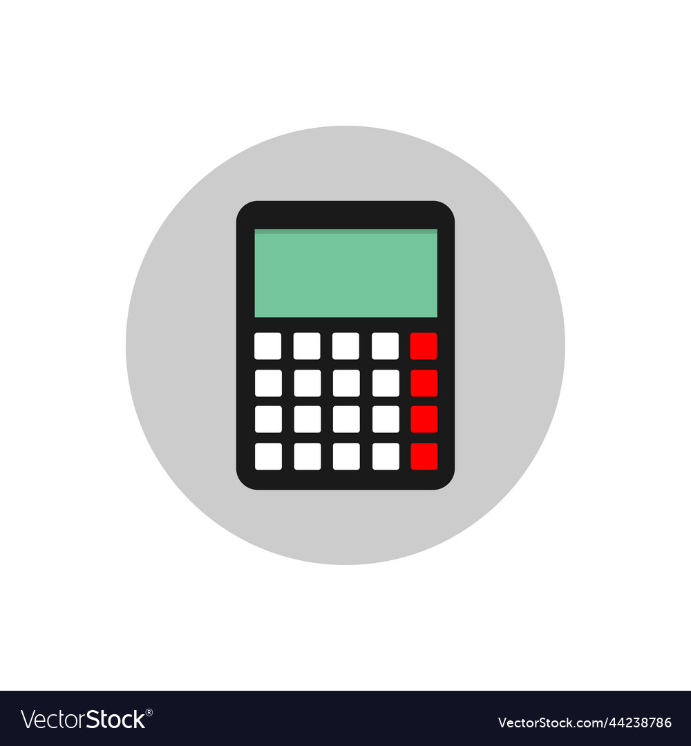 Flat calculator Royalty Free Vector Image - VectorStock Flat calculator Royalty Free Vector Image - VectorStock