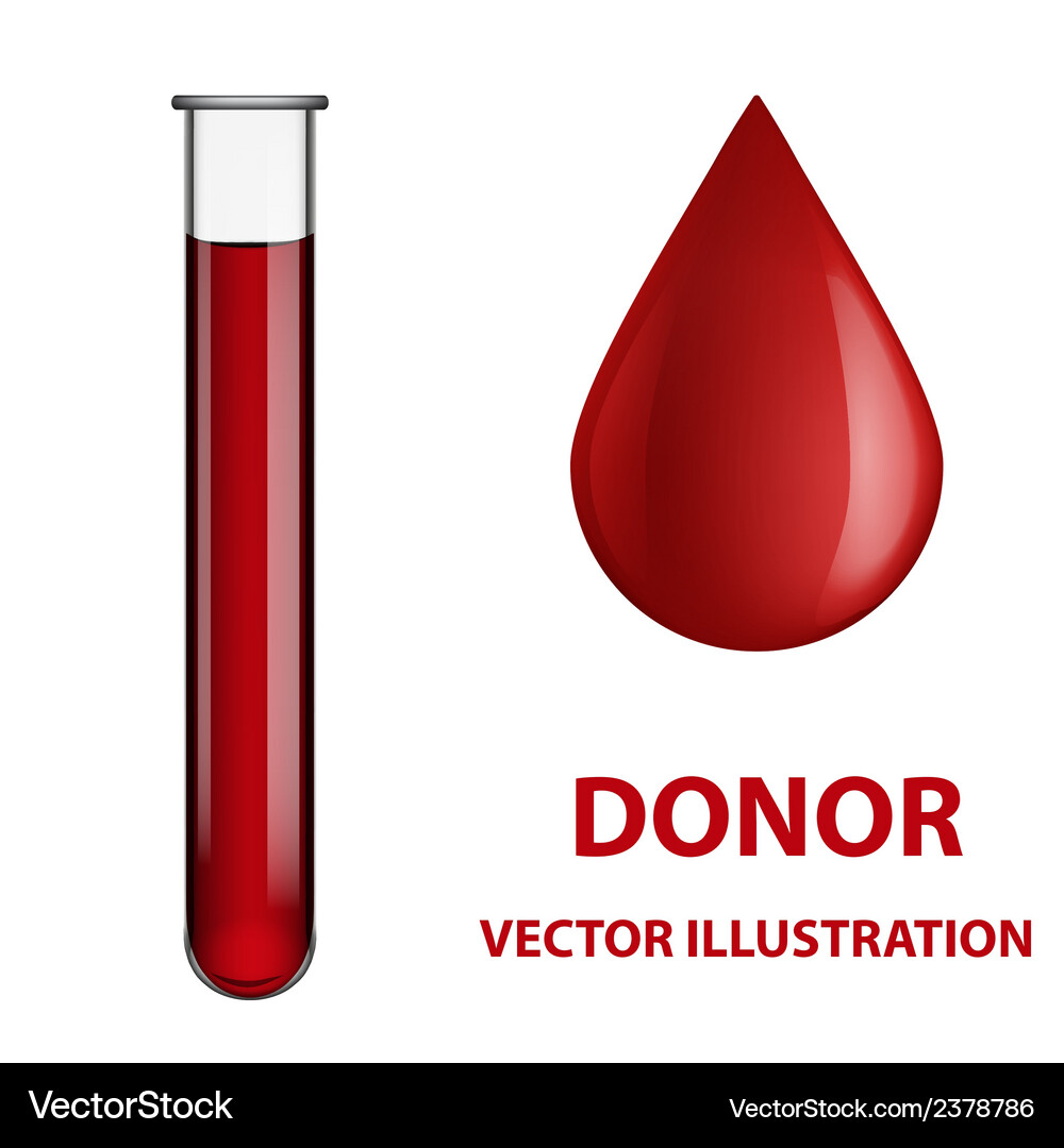 Isolated Blood Drop
