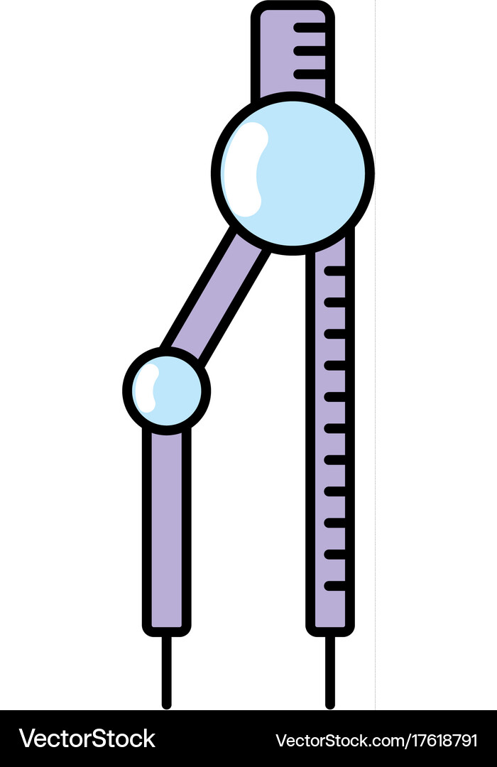 Compass school tool design to study Royalty Free Vector