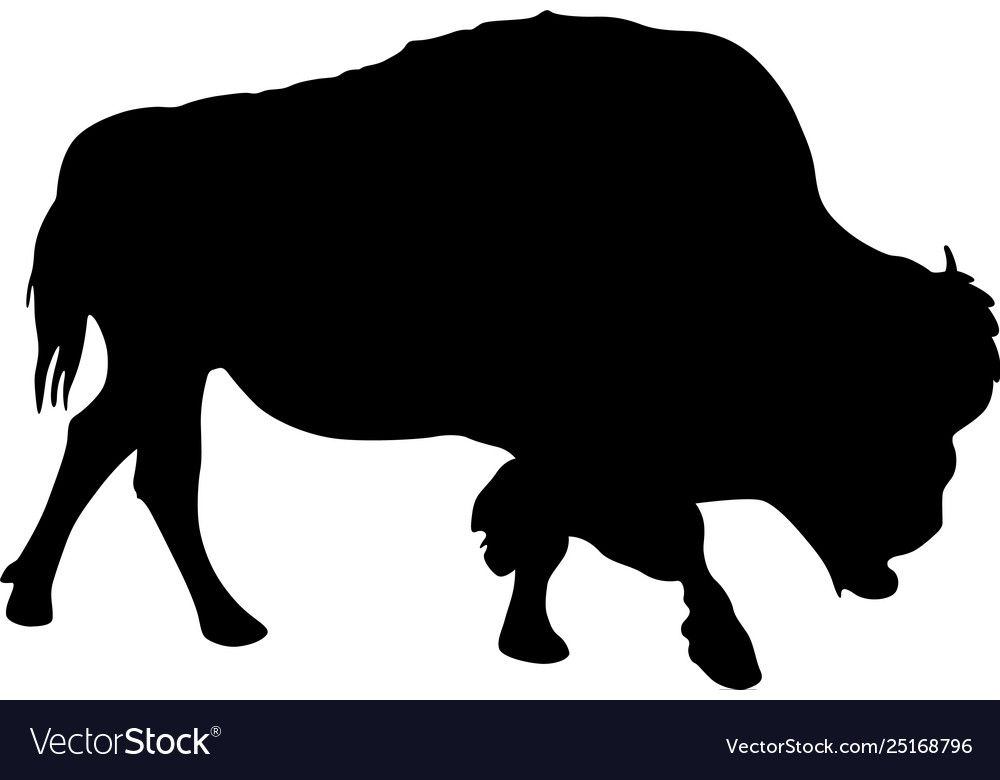 Bison eps Royalty Free Vector Image - VectorStock