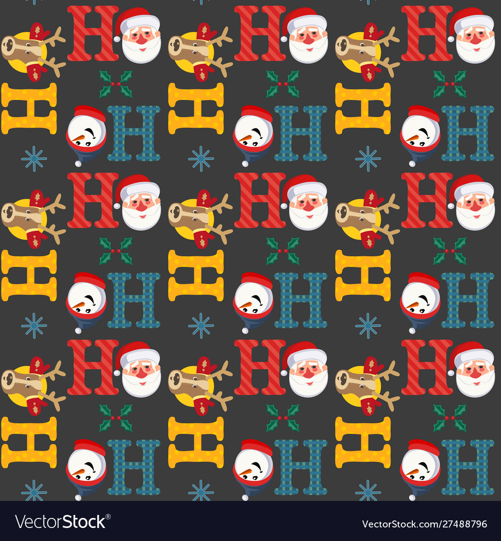 Christmas decorative pattern Royalty Free Vector Image