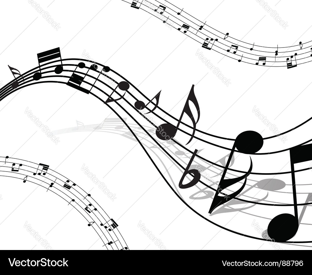 Notes staff Royalty Free Vector Image - VectorStock
