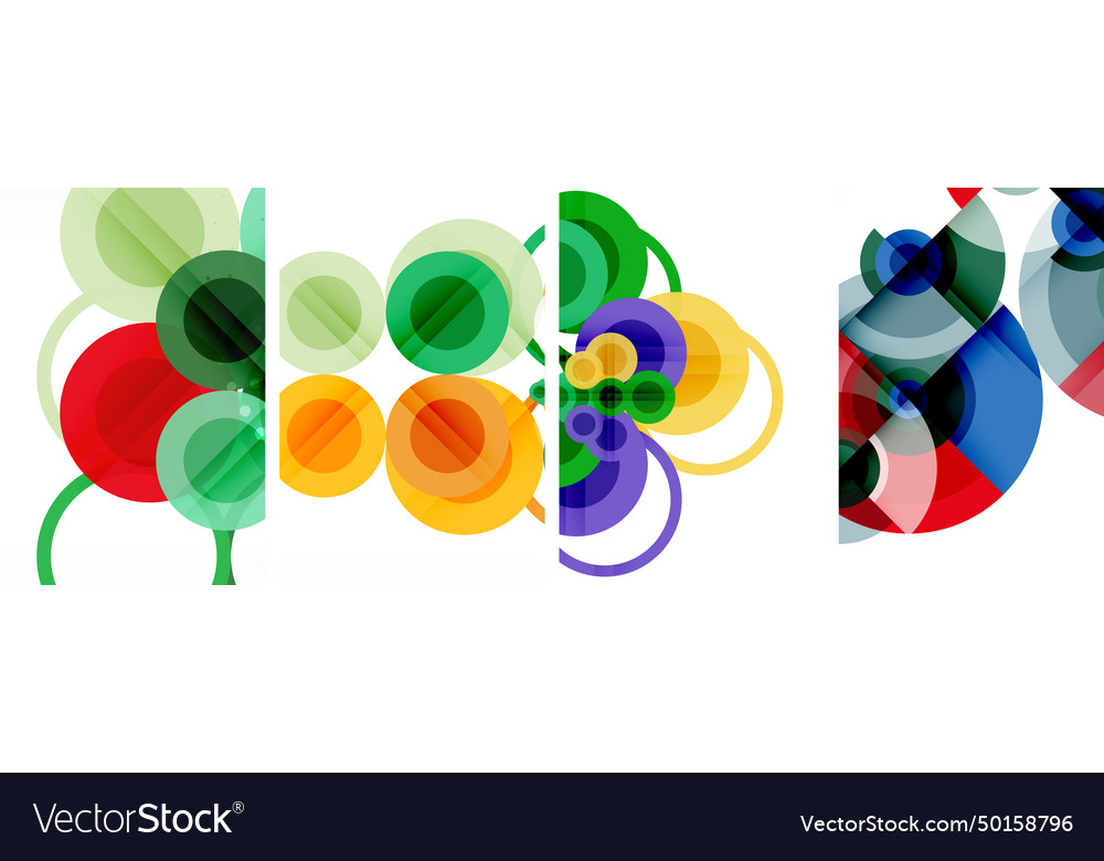 World of geometric elegance with abstract circle Vector Image
