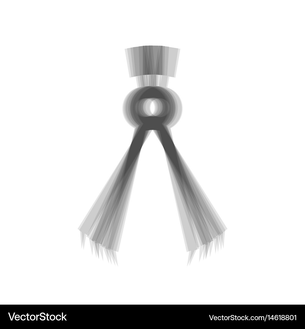 Divider simple sign gray icon shaked Royalty Free Vector