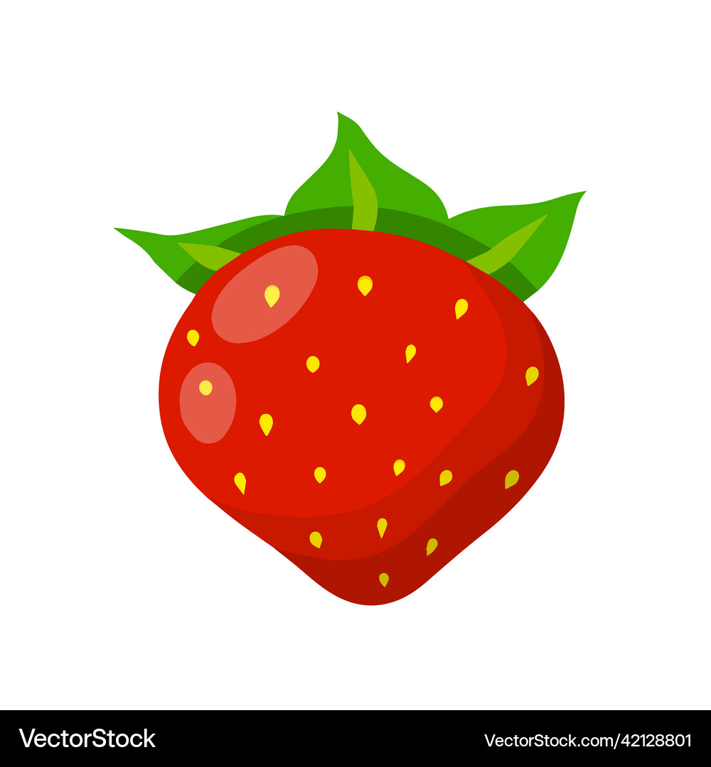 Strawberry red sweet berry Royalty Free Vector Image