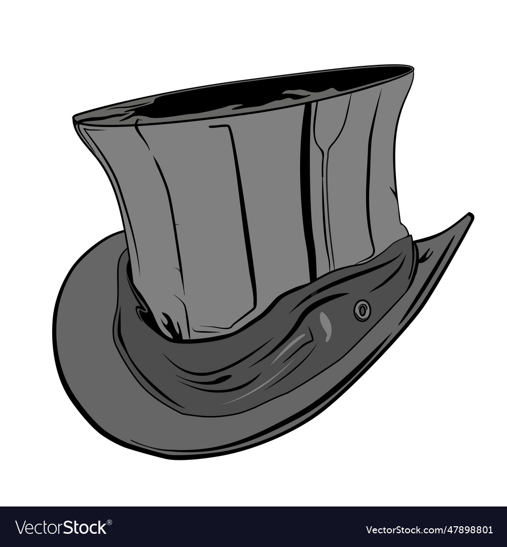 Top hat Royalty Free Vector Image - VectorStock