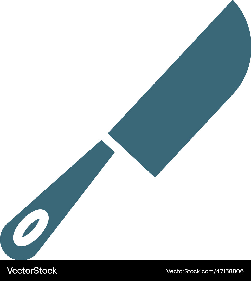 Big knife icon filled knife icon from Royalty Free Vector