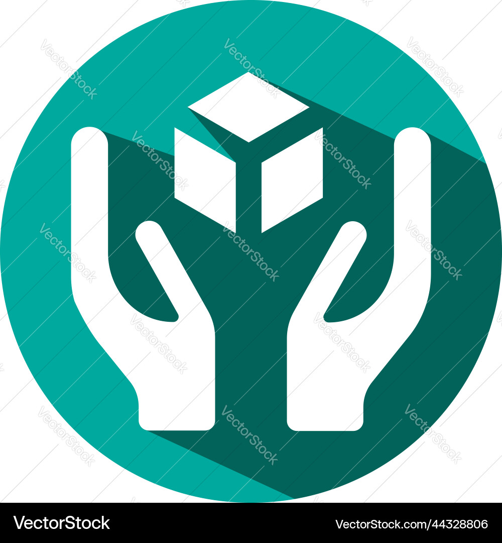Handle shipping with care on a white background Vector Image
