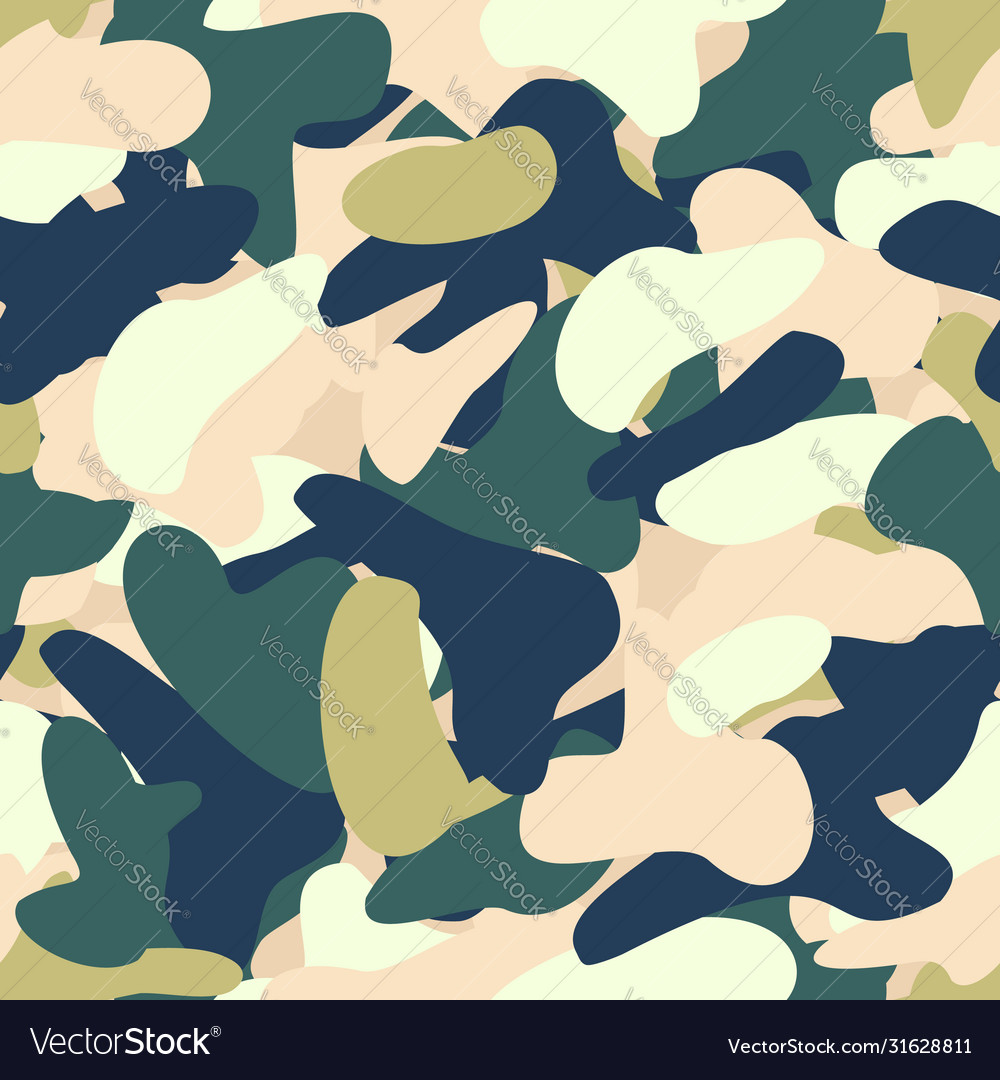 Abstract camouflage seamless pattern camo pattern Vector Image