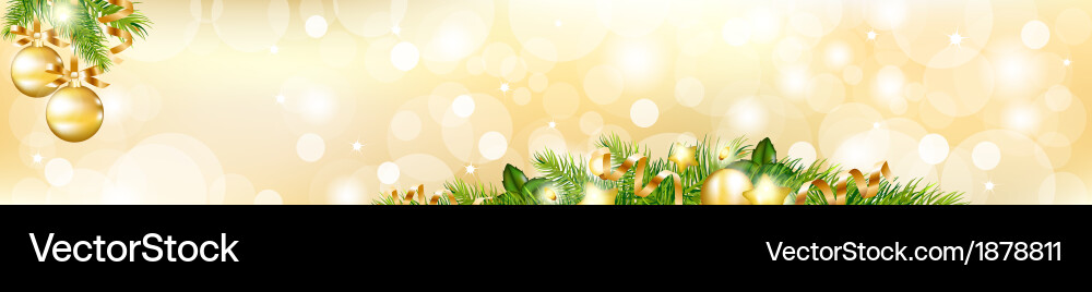 Christmas header Royalty Free Vector Image - VectorStock