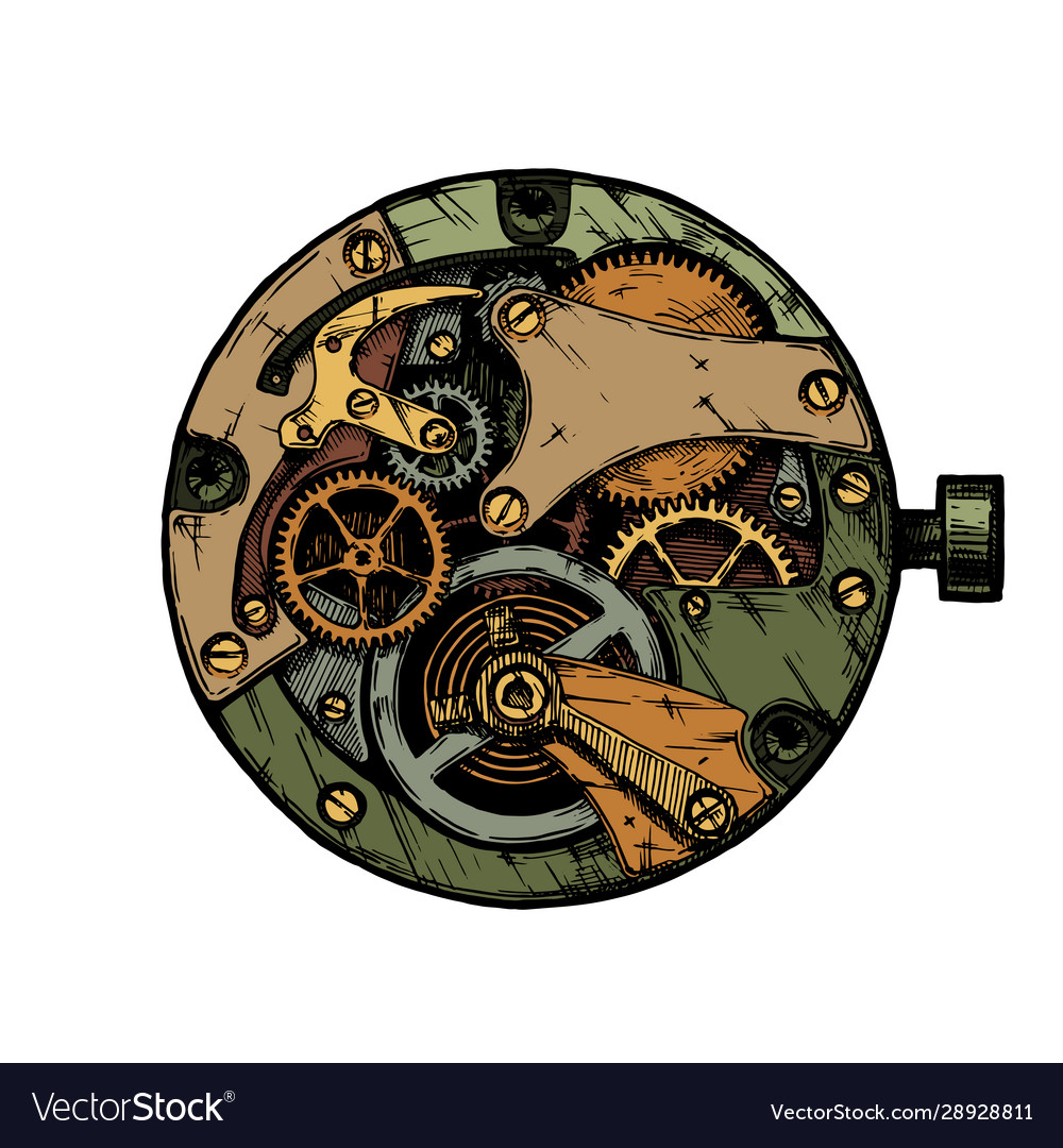 Clockwork Royalty Free Vector Image - VectorStock