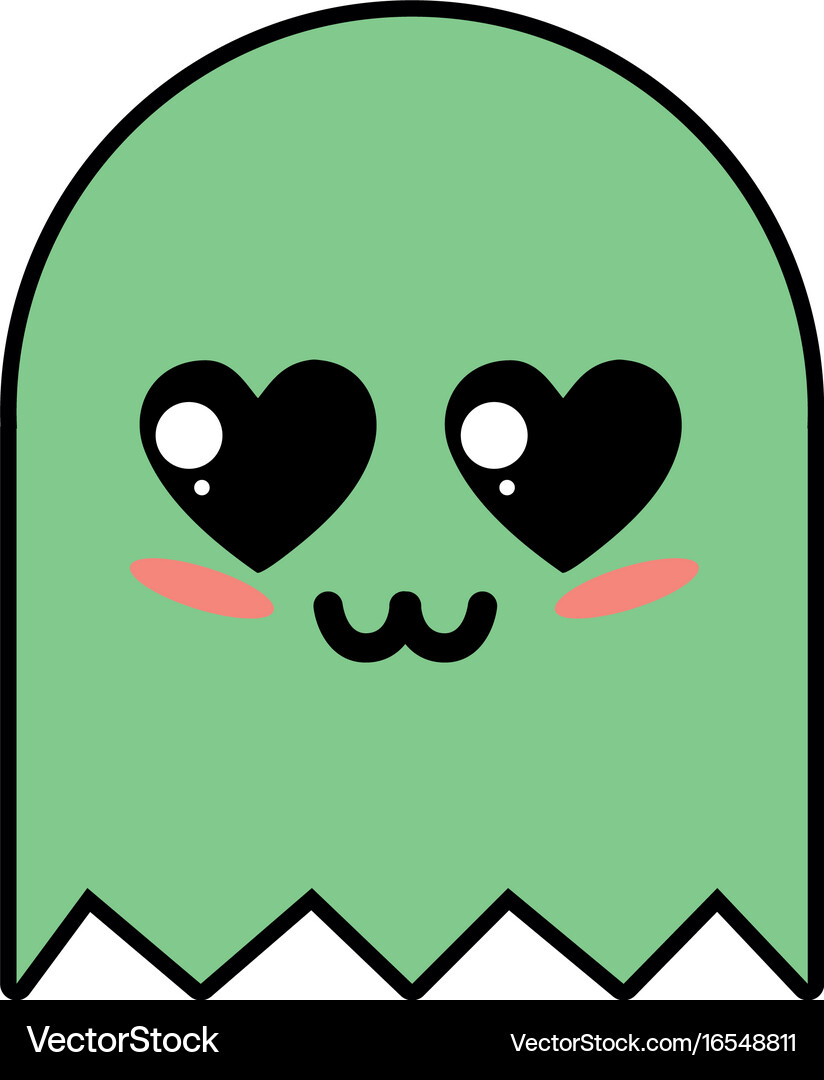 Kawaii cute tender videogame character Royalty Free Vector
