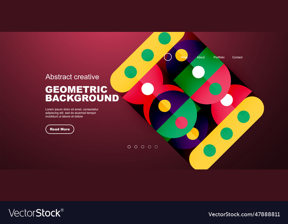 Simple circles and round elements pattern Vector Image