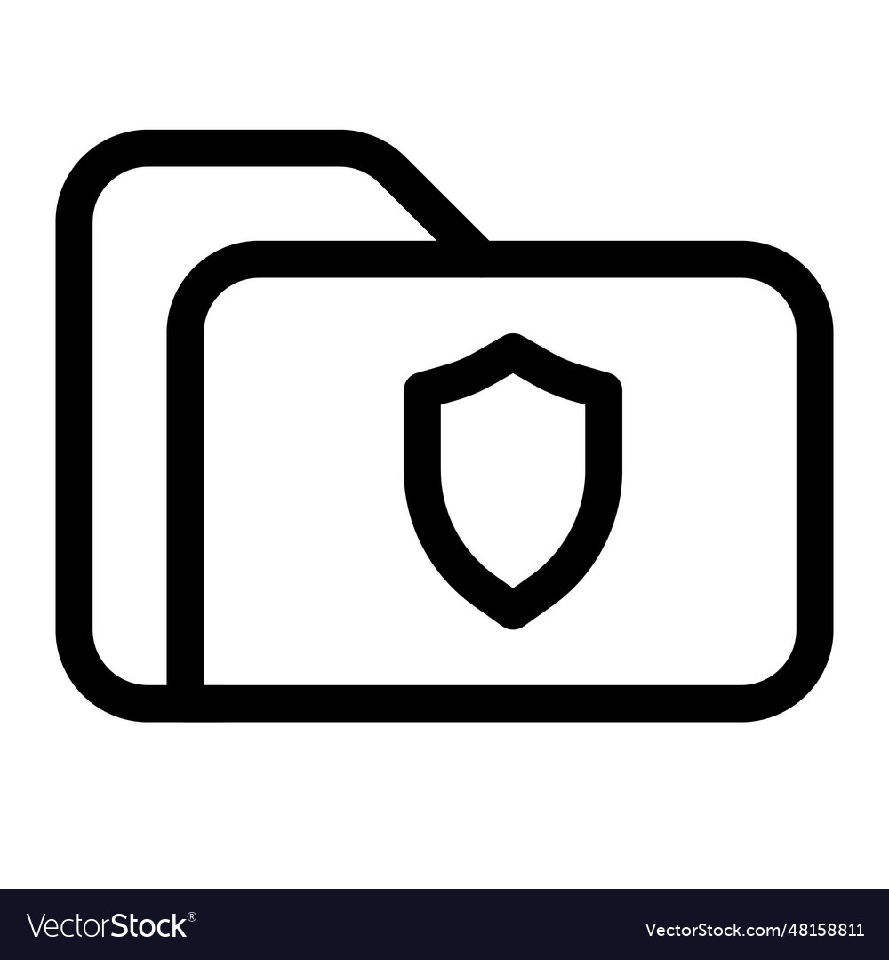 Use password to encrypt data in the folder Vector Image