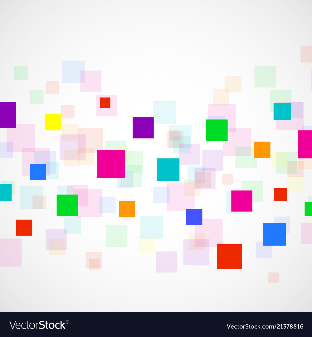 Abstract background with colorful squares Vector Image