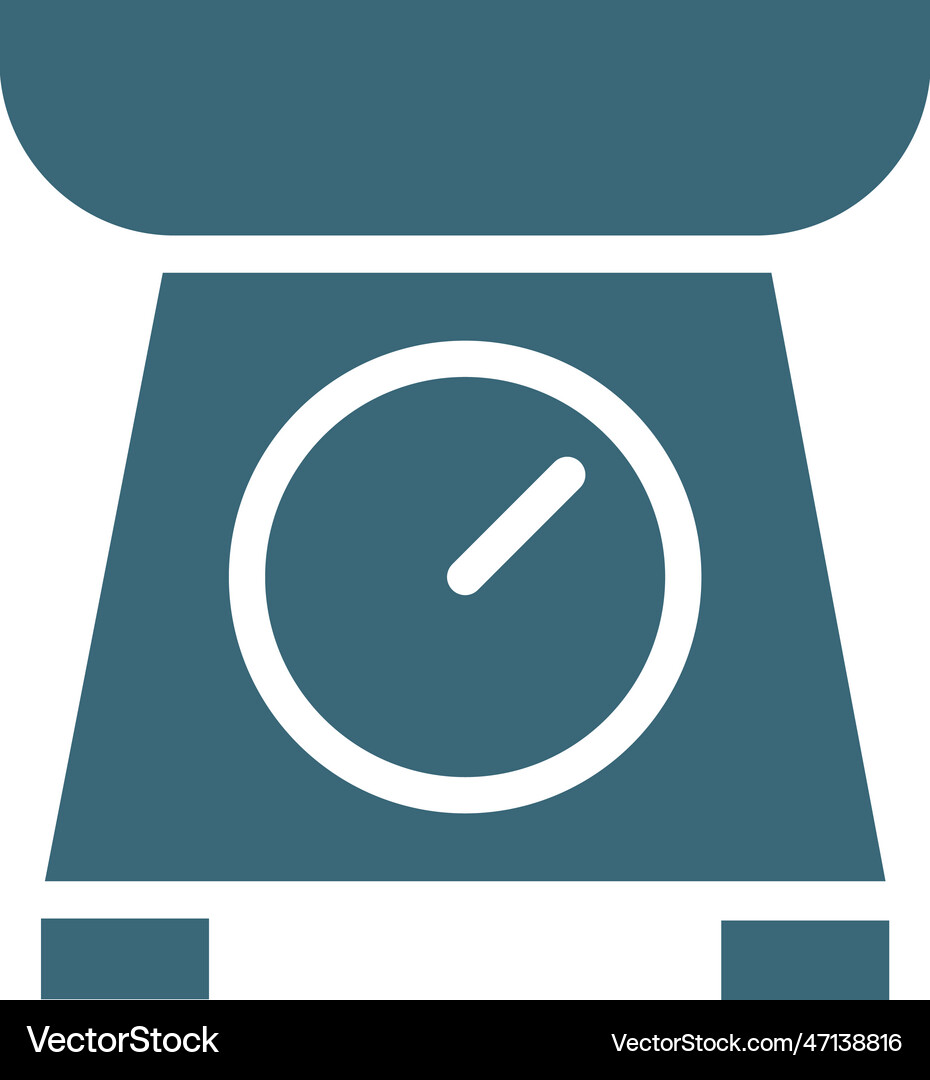 Electric weight scale icon filled weight Vector Image
