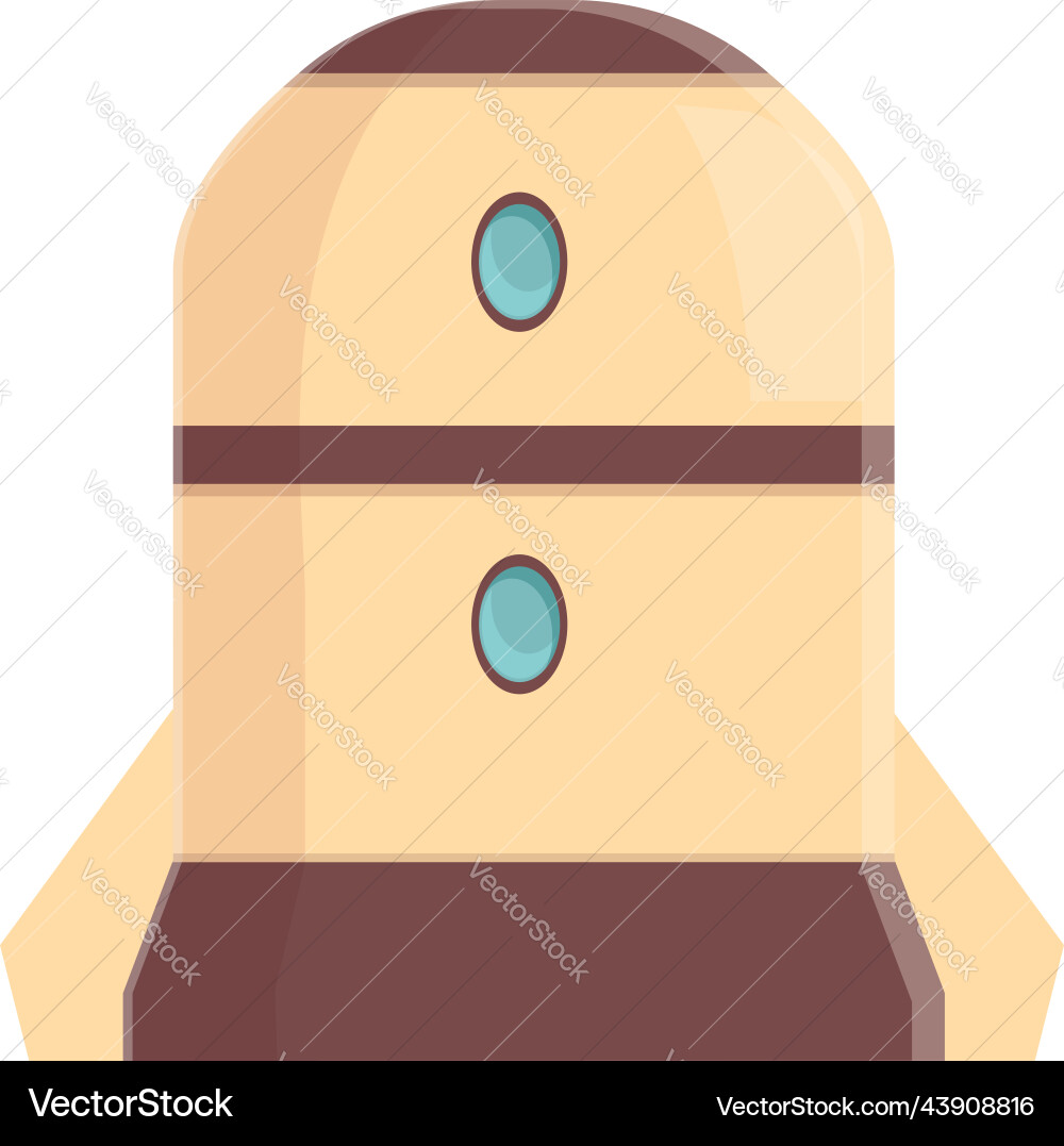 Modern spaceship icon cartoon space planet Vector Image