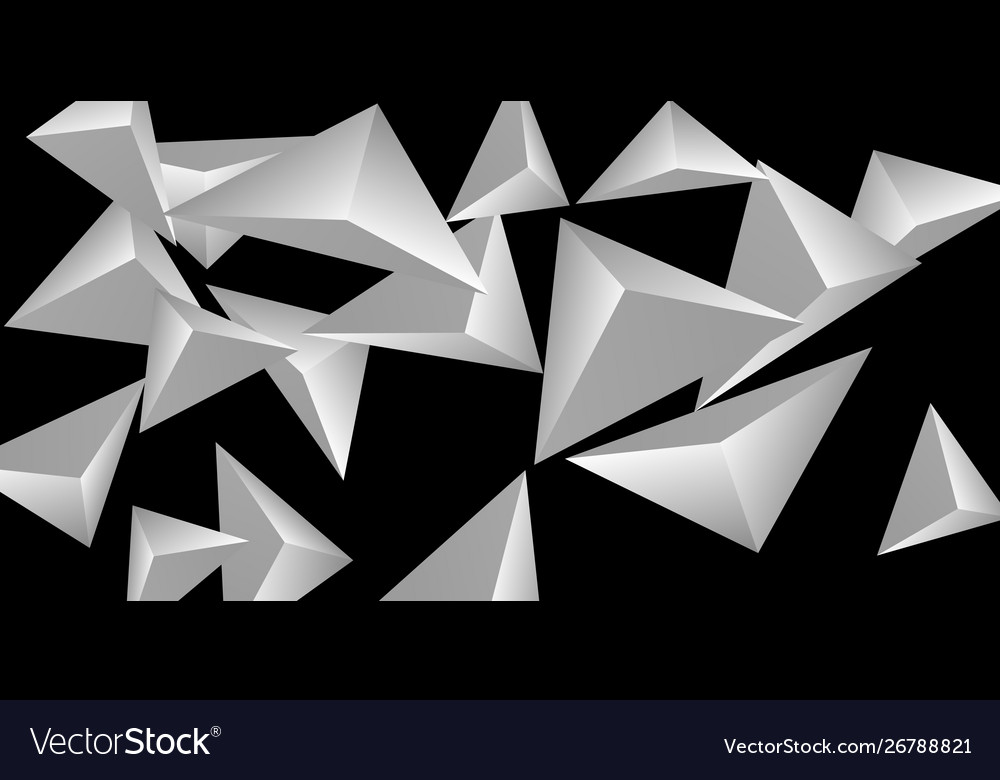 Abstract composition triangle Royalty Free Vector Image