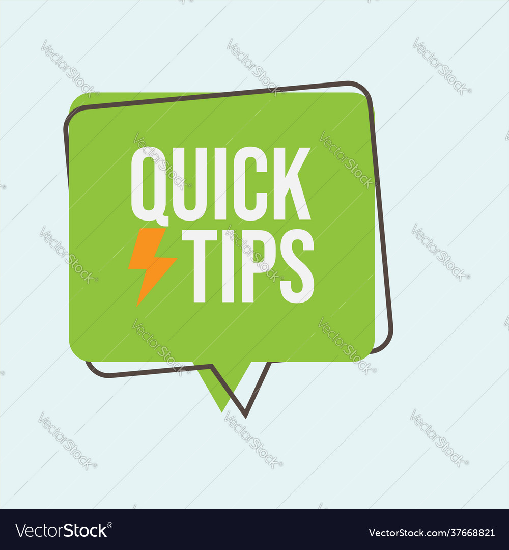 Colourfull tip label flat design Royalty Free Vector Image