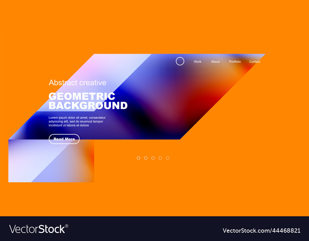 Fluid gradient geometric triangles abstract Vector Image