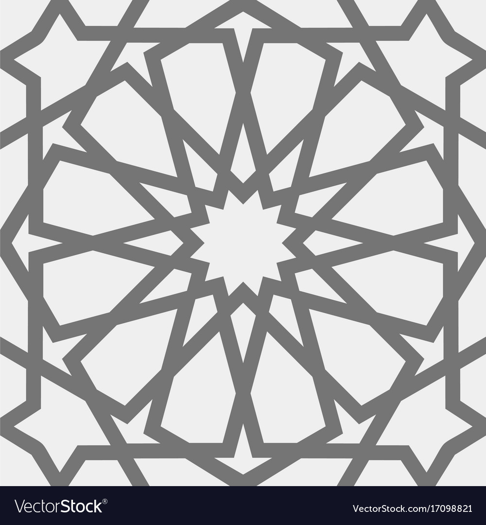 Islamic pattern seamless arabic geometric Vector Image