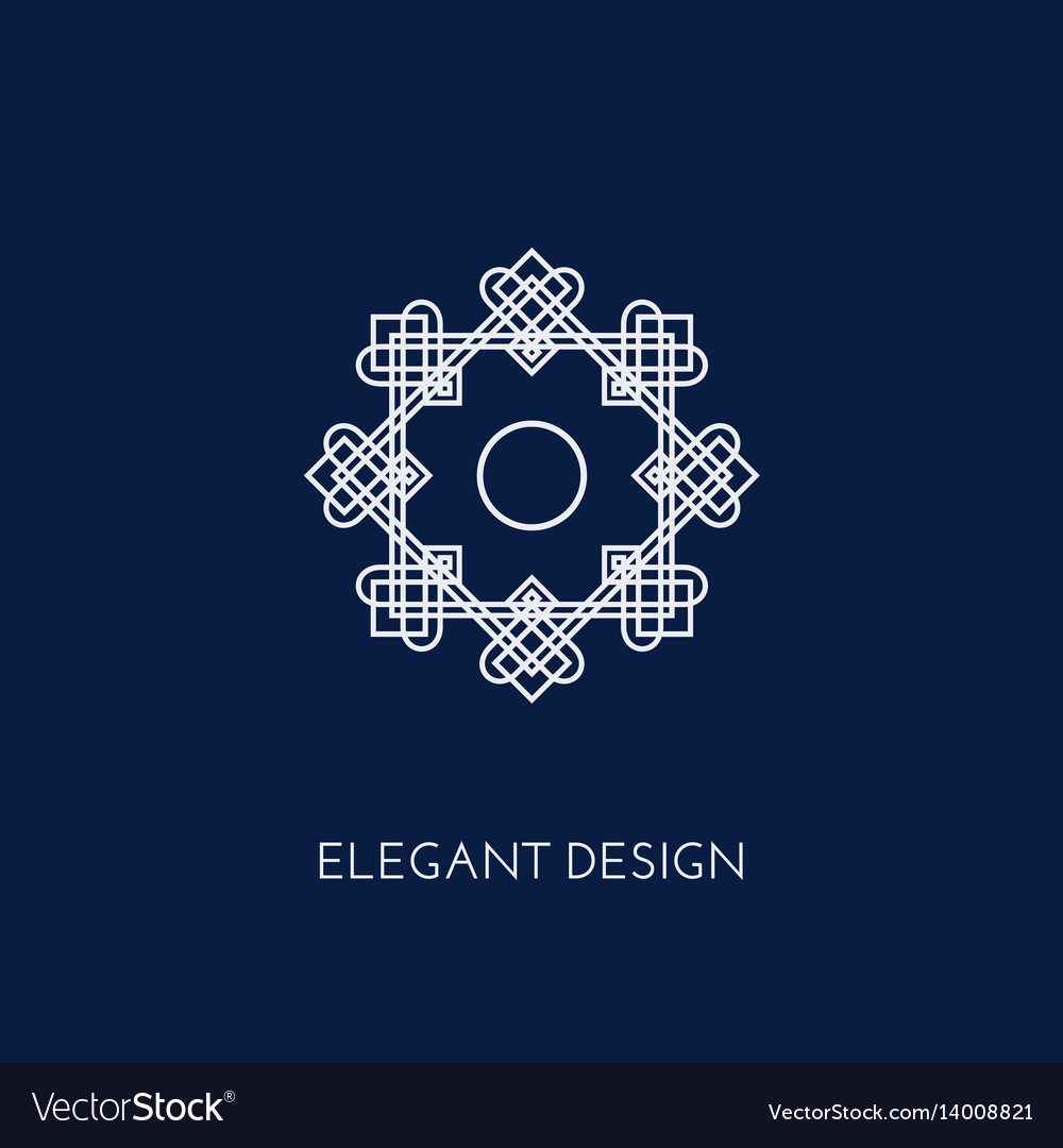 Monogram design template Royalty Free Vector Image