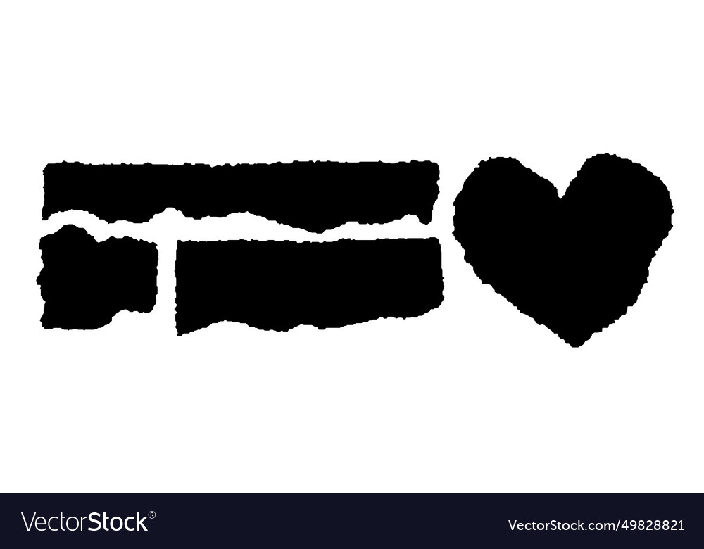 Torn paper shape Royalty Free Vector Image - VectorStock