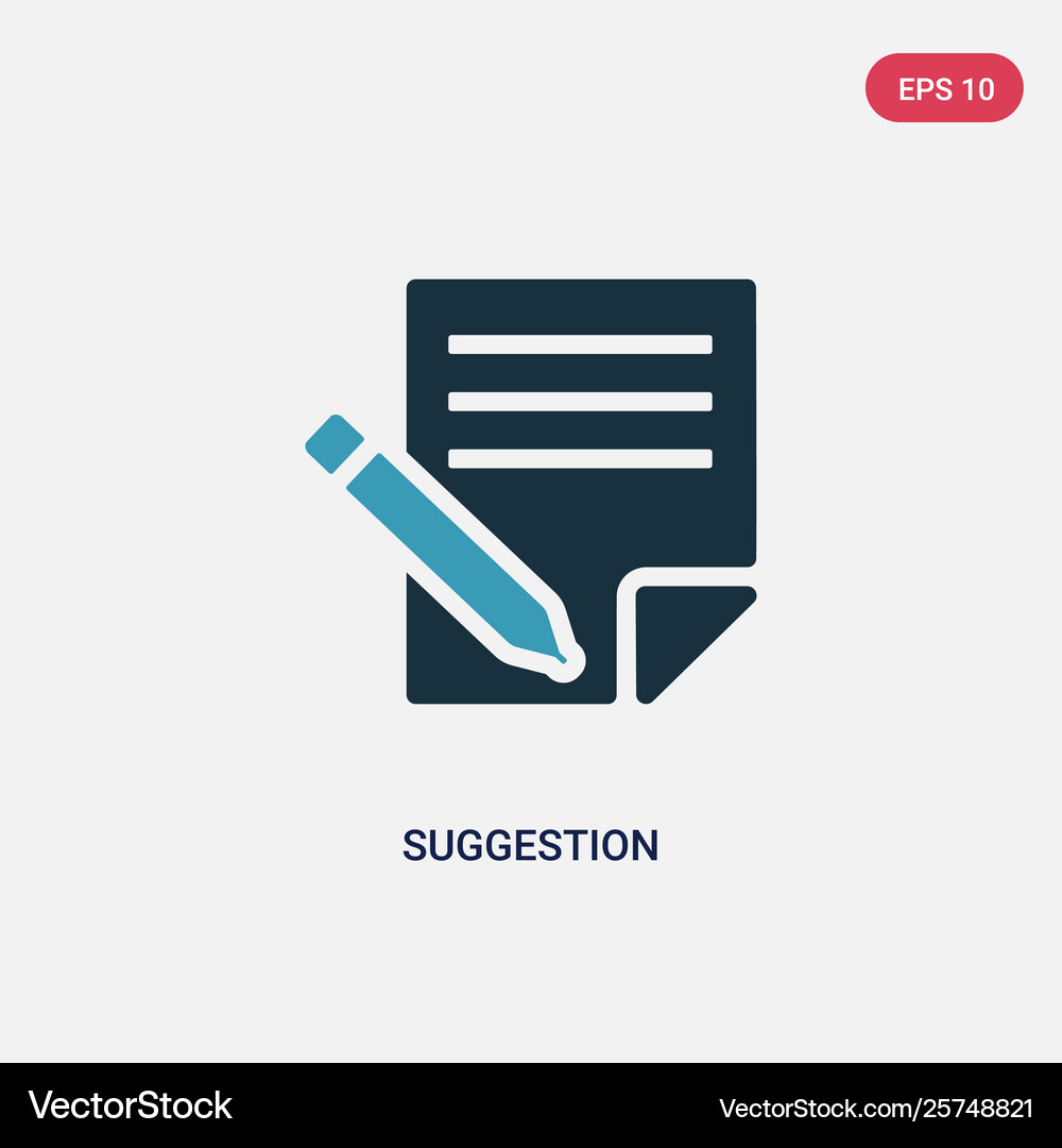 Two color suggestion icon from social media Vector Image